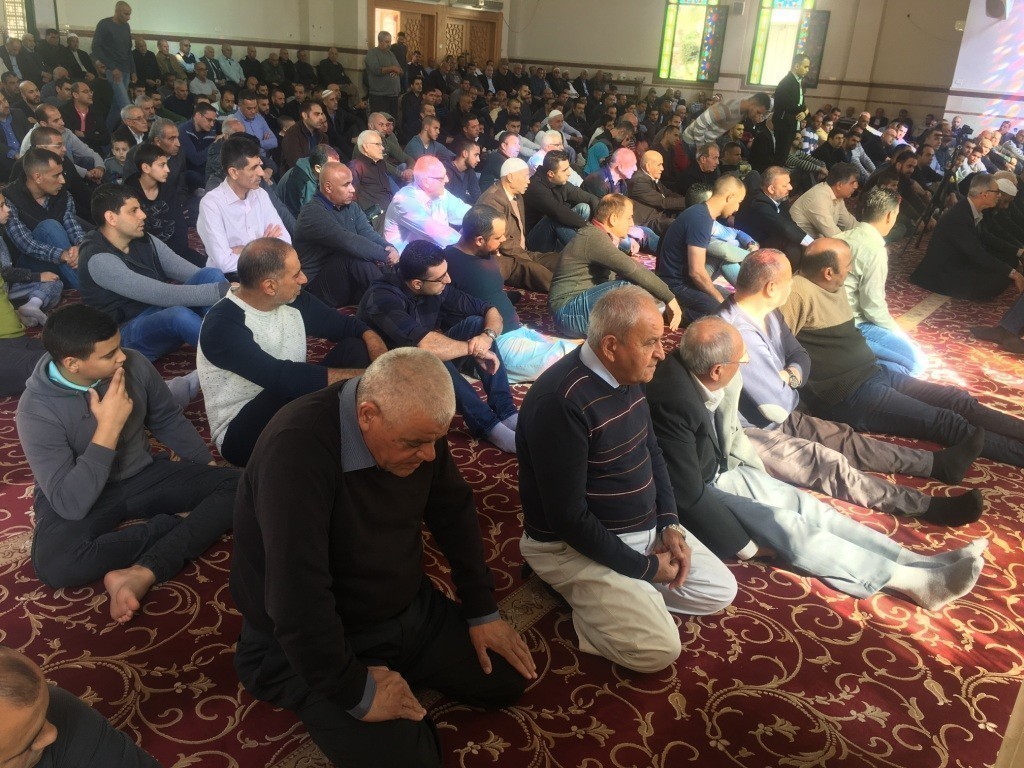 شاشة نت الاحتفال بالمولد النبوي بجامع عمر المختار يافة الناصرة بشعائر